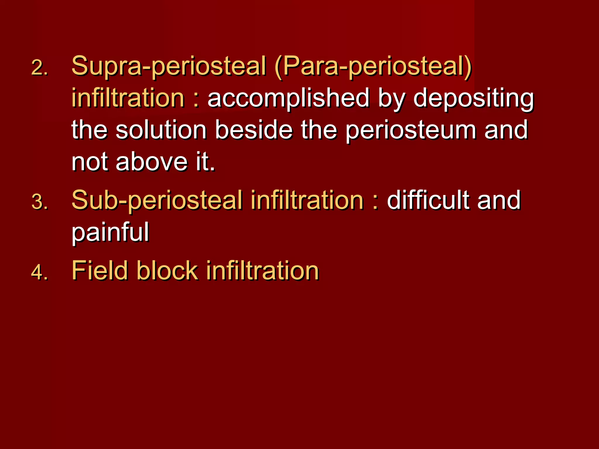 Techniques of Local Anesthesia | PPT