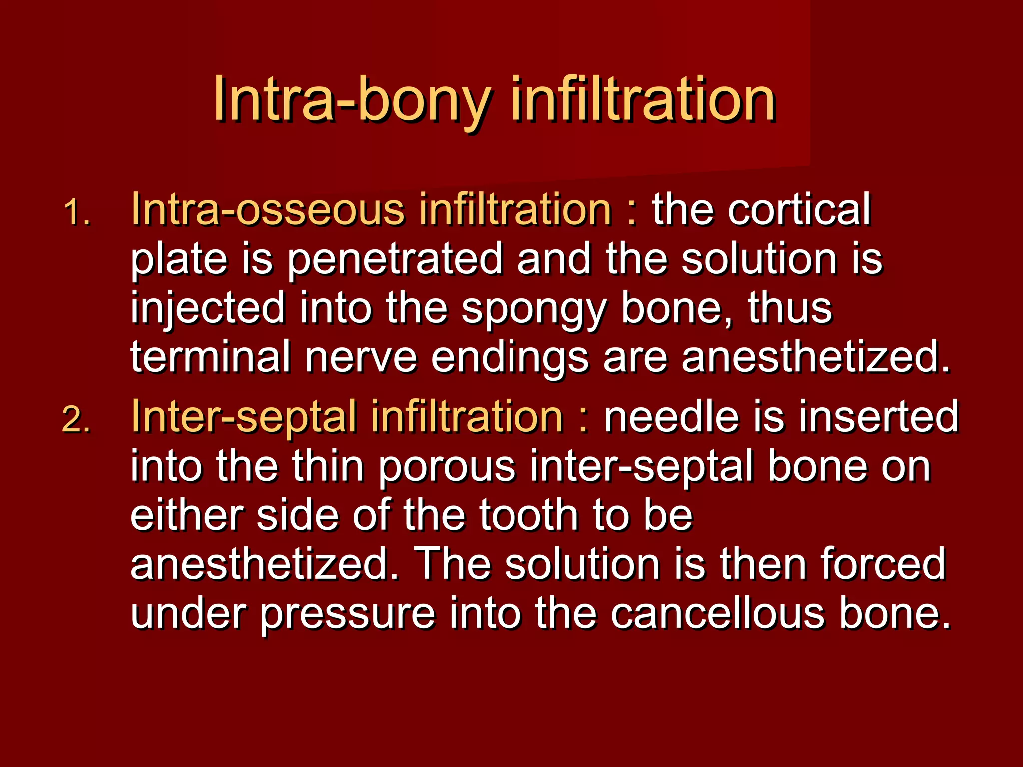 Techniques of Local Anesthesia | PPT