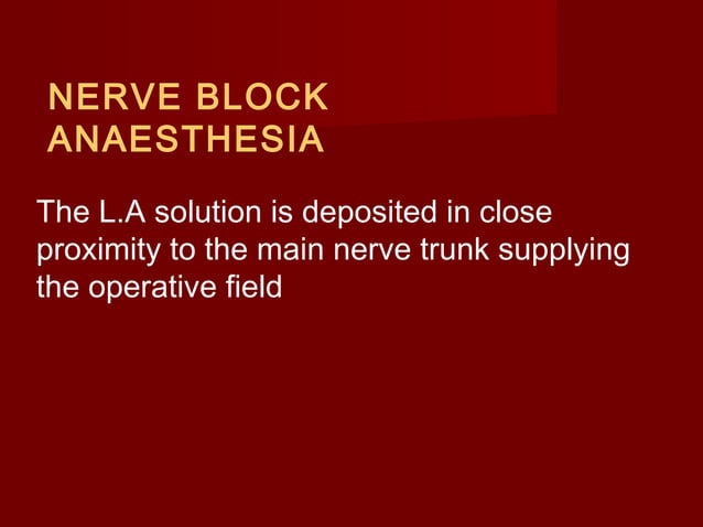 Techniques of Local Anesthesia | PPT