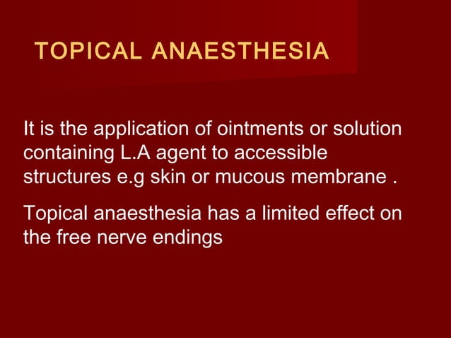 Techniques of Local Anesthesia | PPT