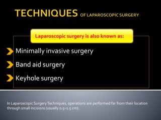female surgeon specialist in laparoscopic techniques | PPTX