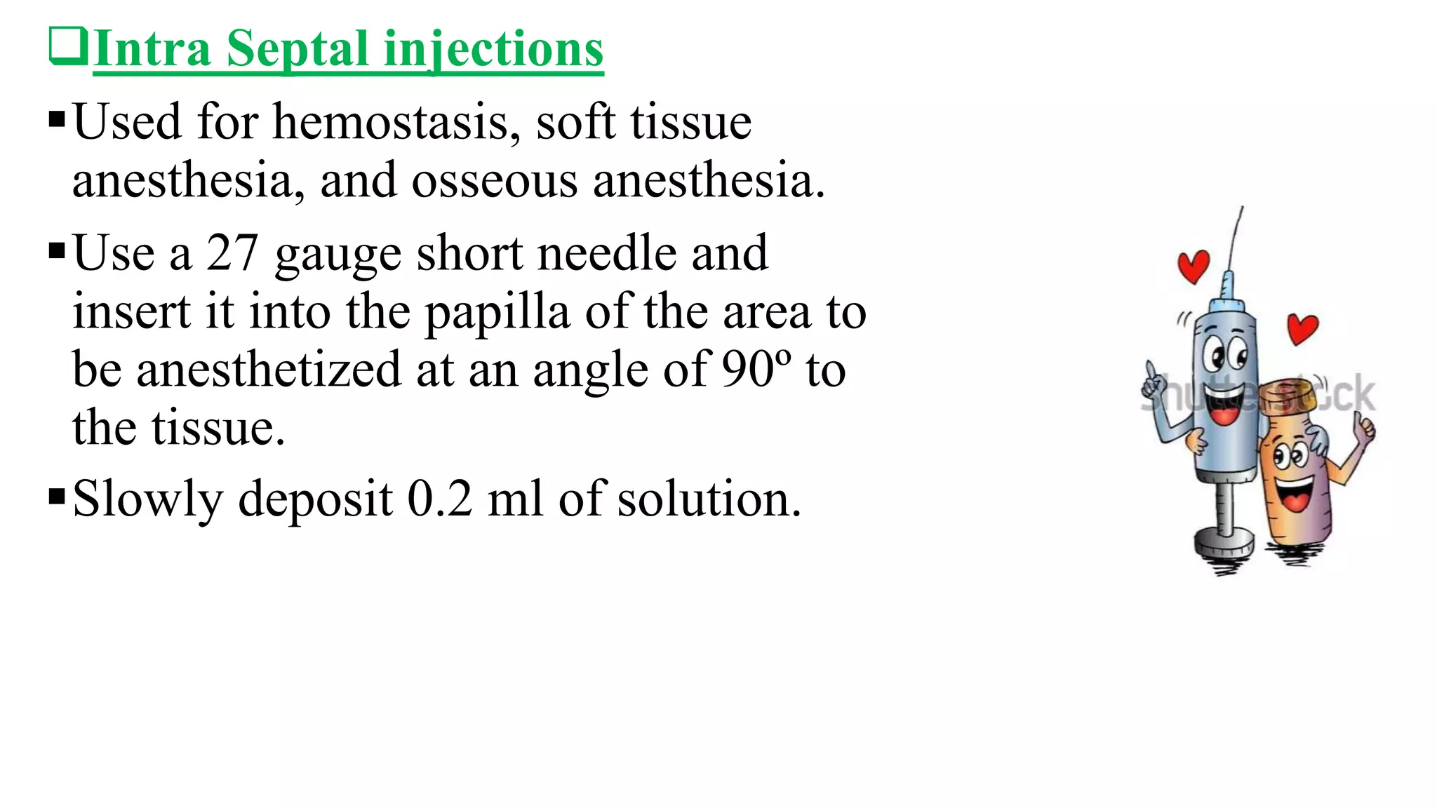 Techniques of local anaesthesia | PPTX