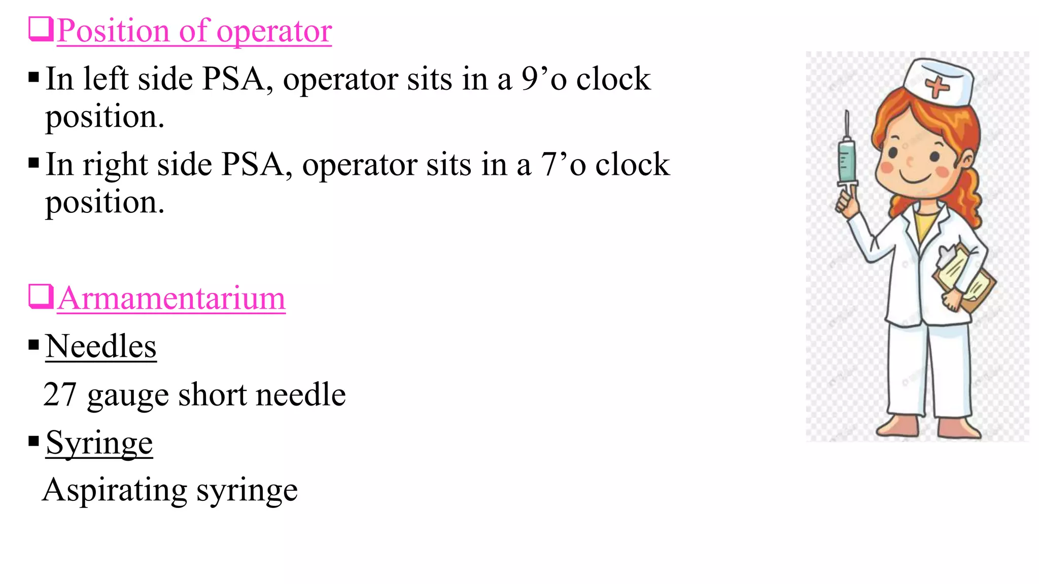 Techniques of local anaesthesia | PPTX