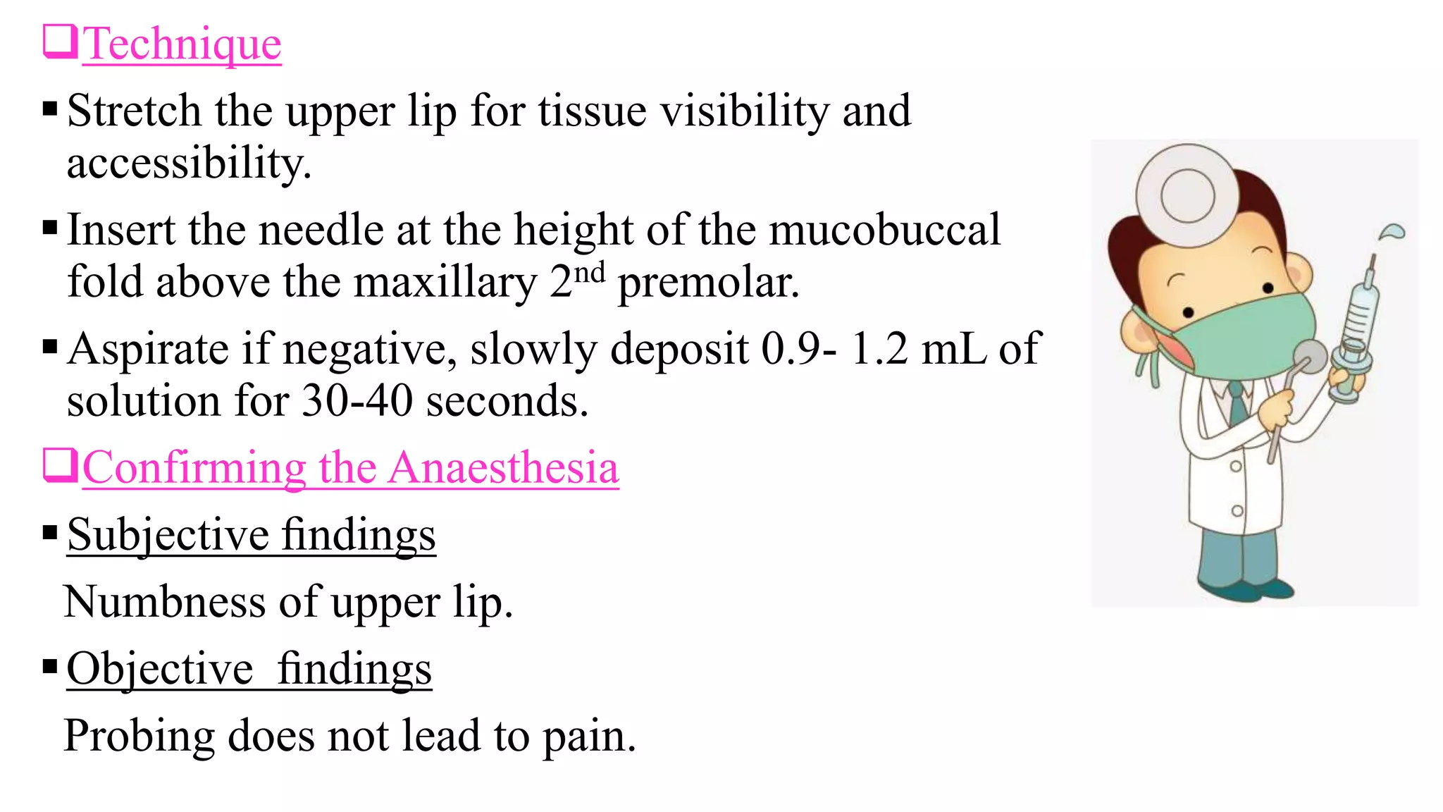 Techniques of local anaesthesia | PPTX