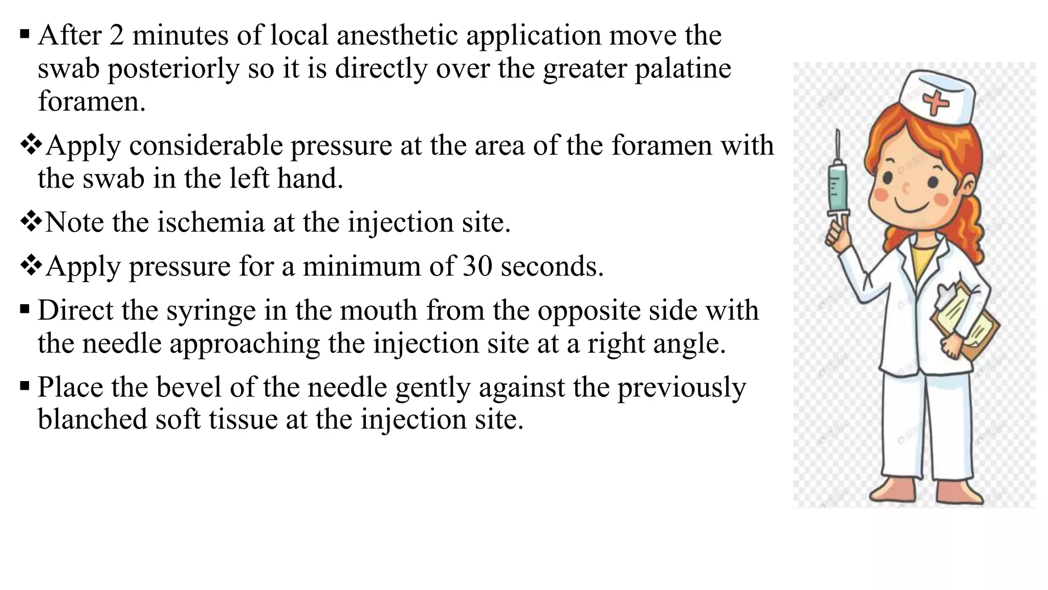 Techniques of local anaesthesia | PPTX