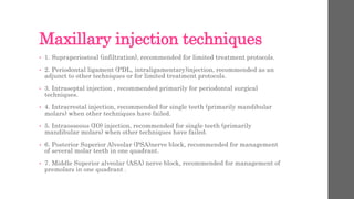 Techniques of local anesthesia [autosaved] | PPTX | Ear, Nose and ...
