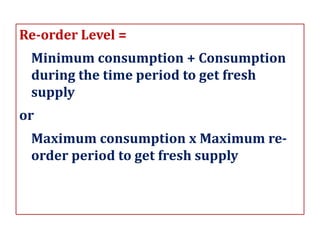 Techniques of material control | PPTX | Logistics | Business
