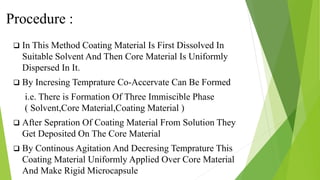 TECHNIQUES OF MICROENCAPSULATION.pptx