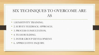 Techniques of overcoming resistance to change | PPTX