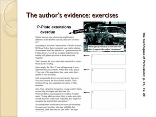 Techniques of persuasion | PPT