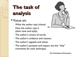 Techniques of persuasion | PPT