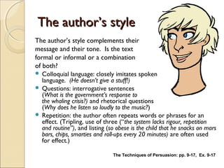 Techniques of persuasion | PPT