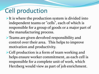 Techniques of production | PPT