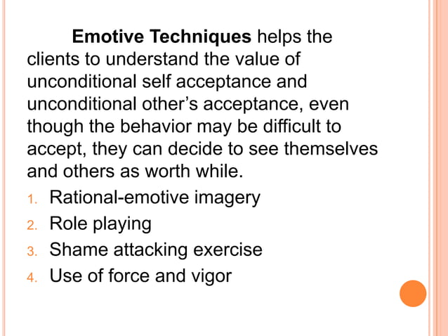 Techniques of rebt | PPTX