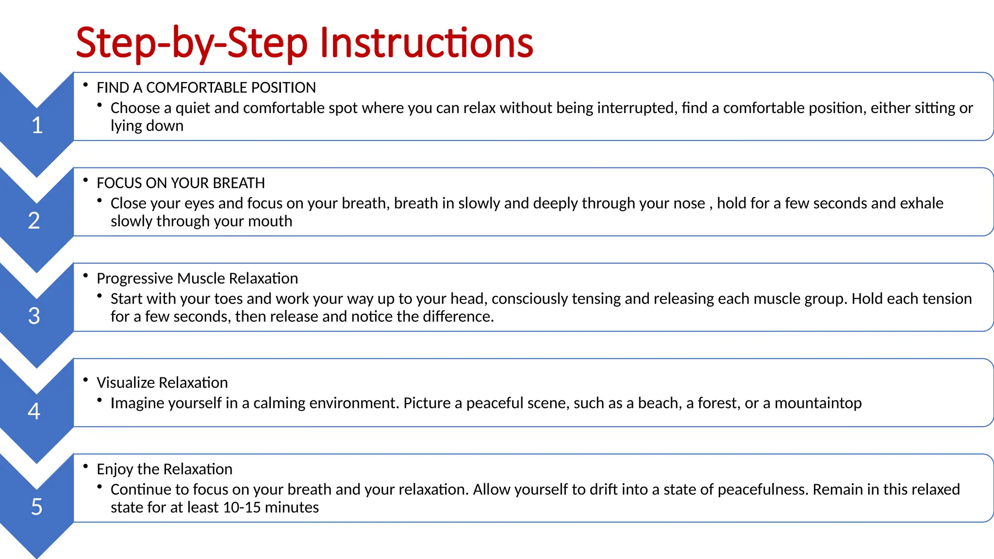 Different Techniques of Relaxation Therapy | PPTX