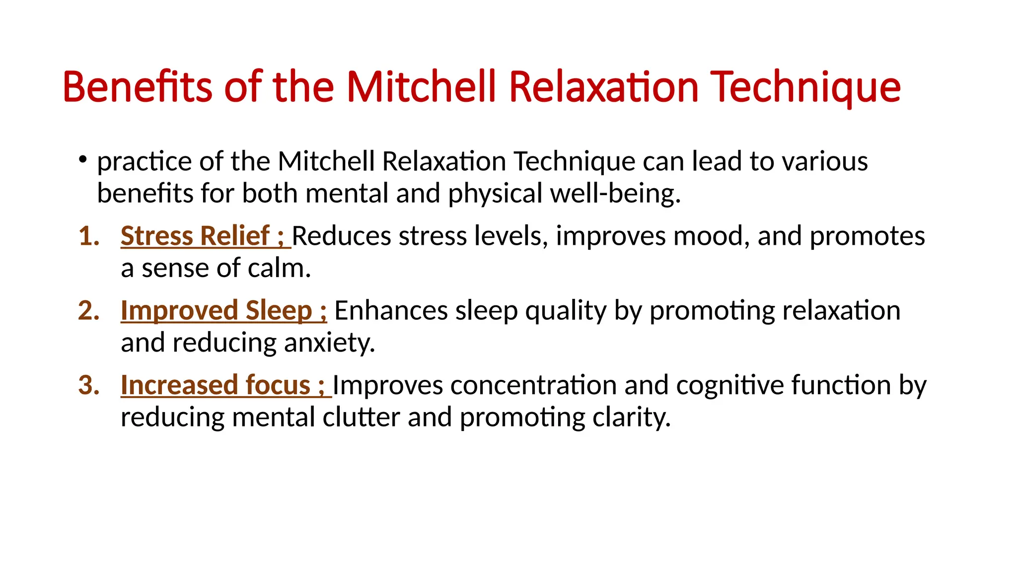 Different Techniques of Relaxation Therapy | PPTX