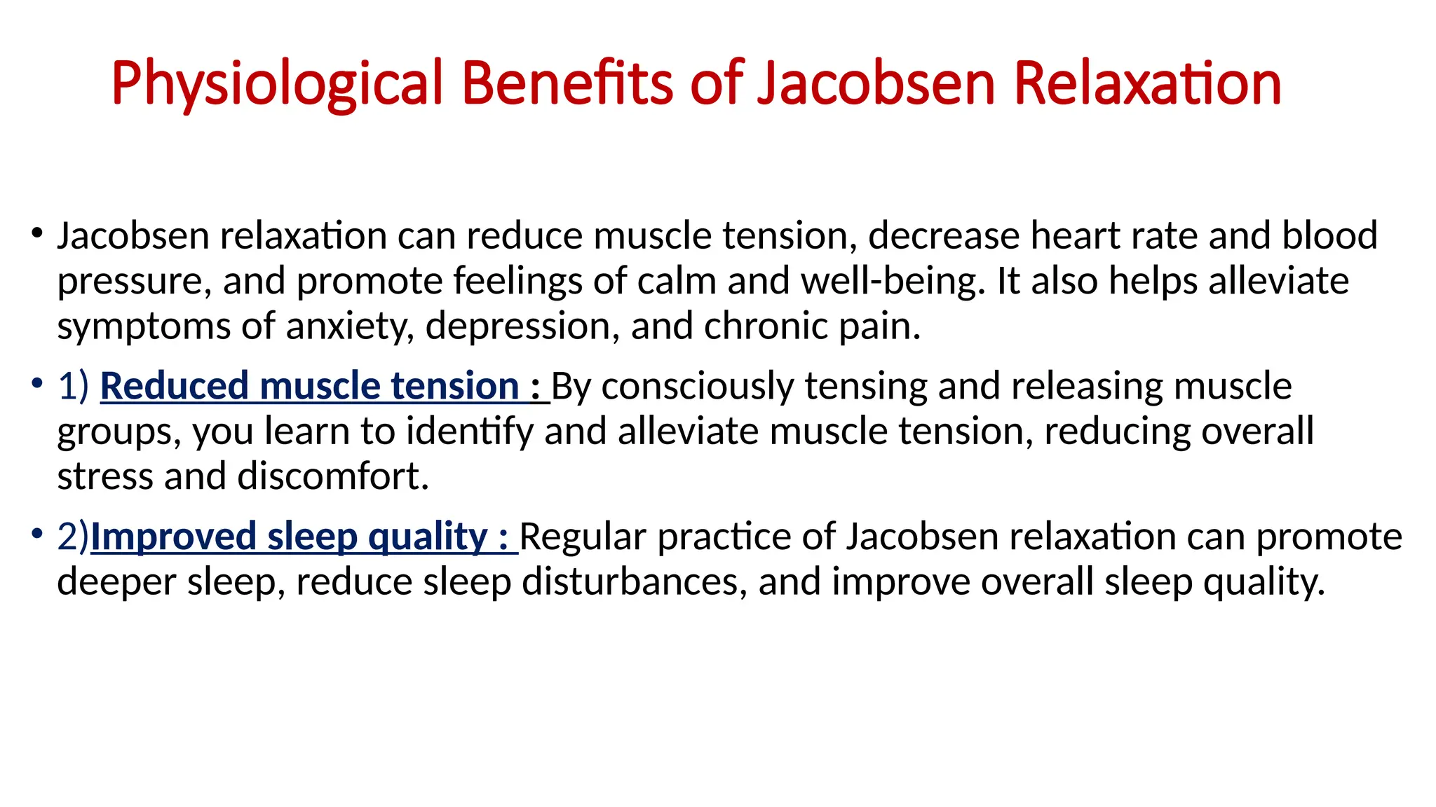 Different Techniques of Relaxation Therapy | PPTX