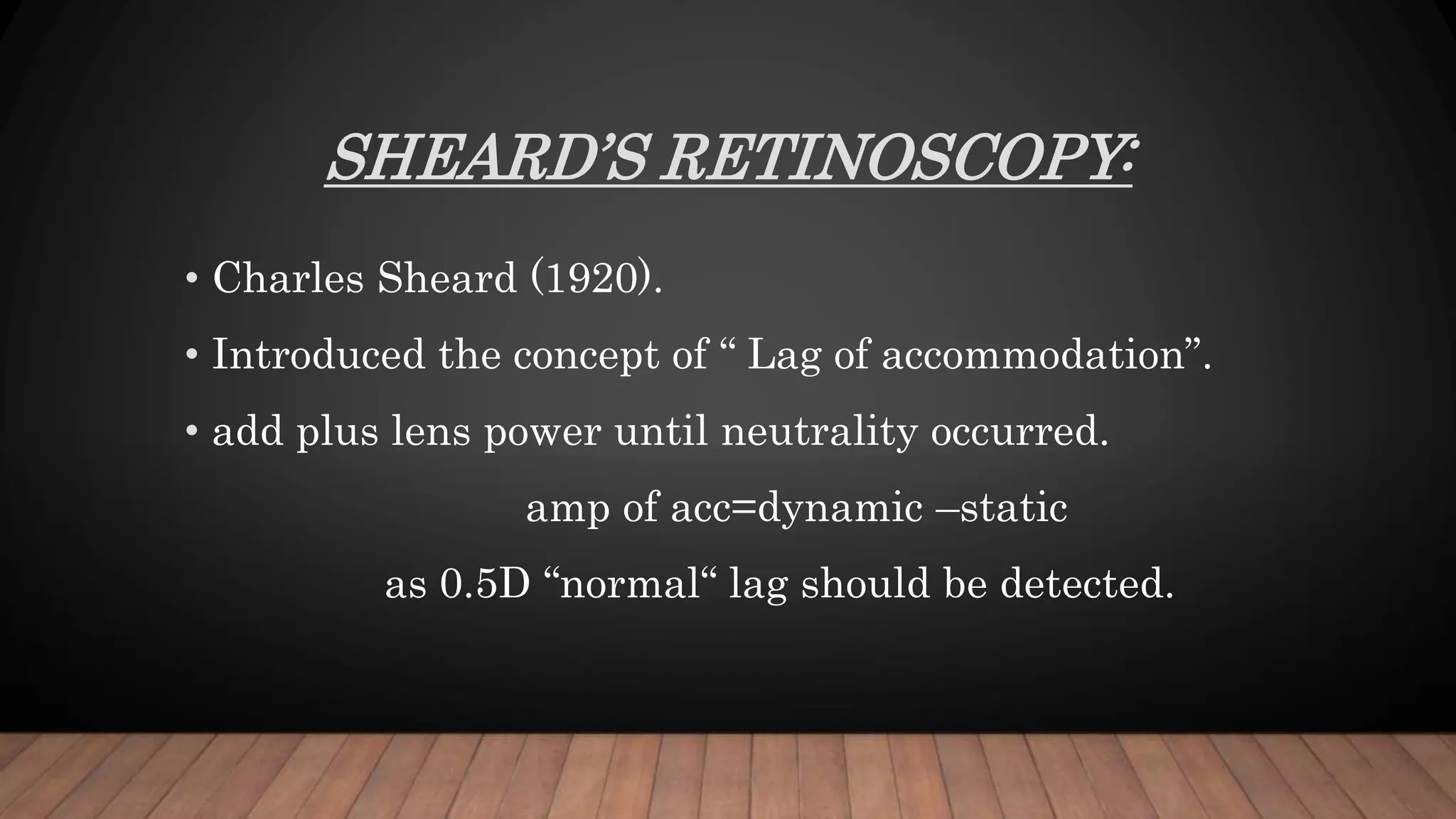 Techniques of retinoscopy | PPT