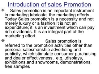 Techniques of sales promotion | PPT