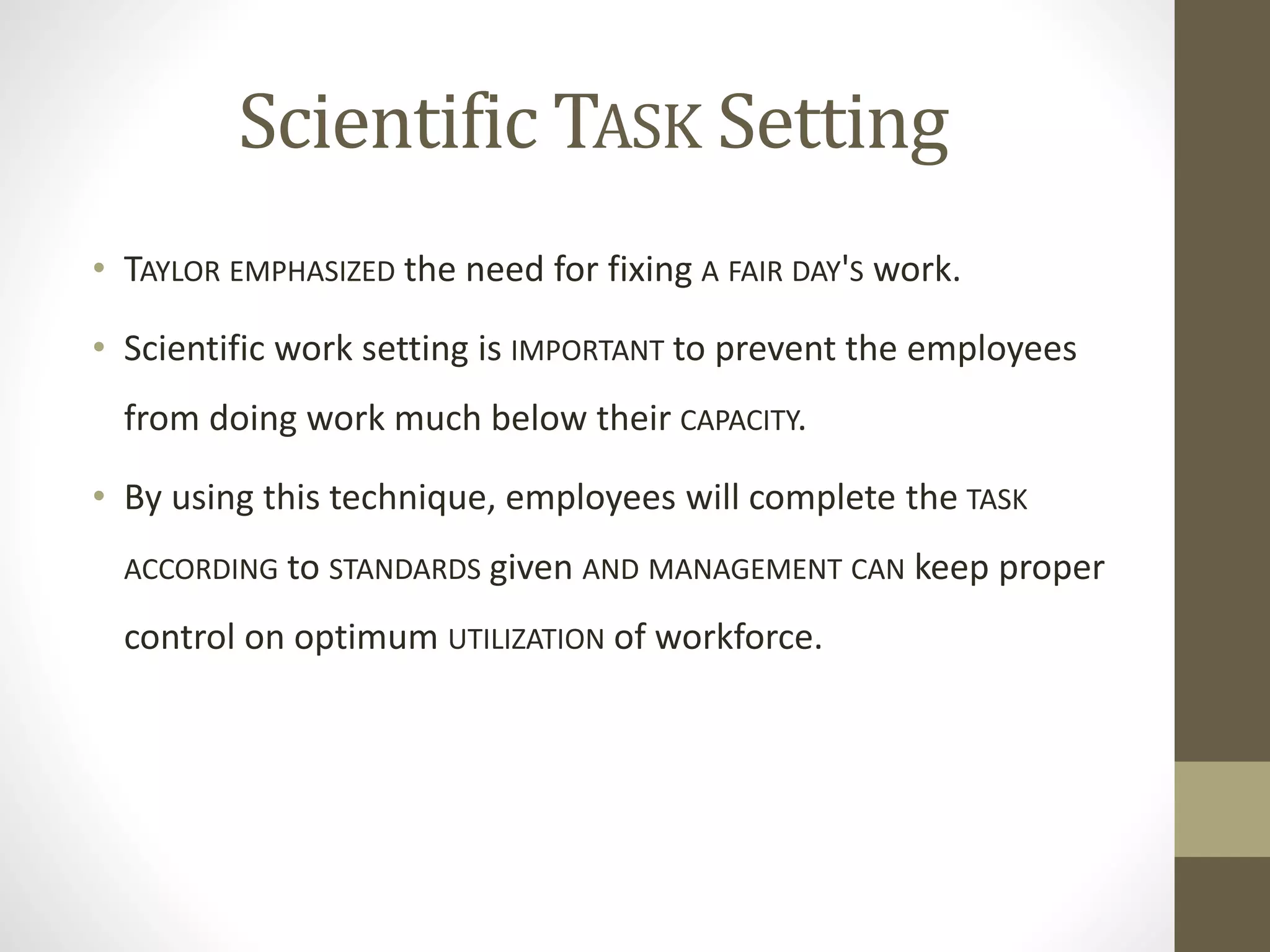 Techniques of scientific management | PPTX