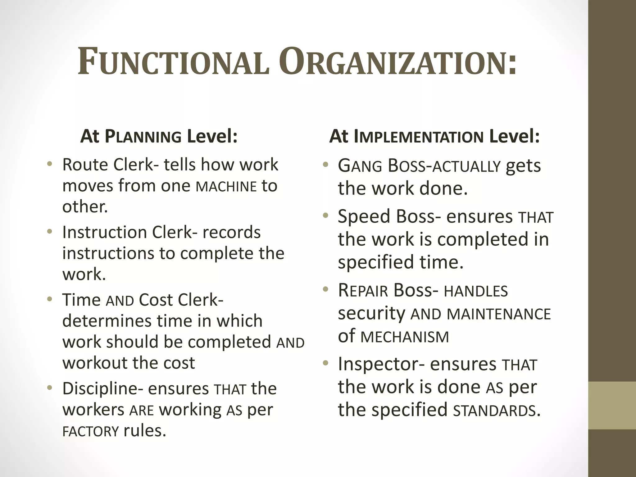 Techniques of scientific management | PPTX