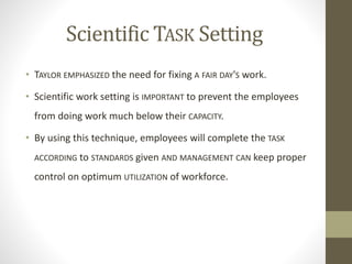 Techniques of scientific management | PPTX
