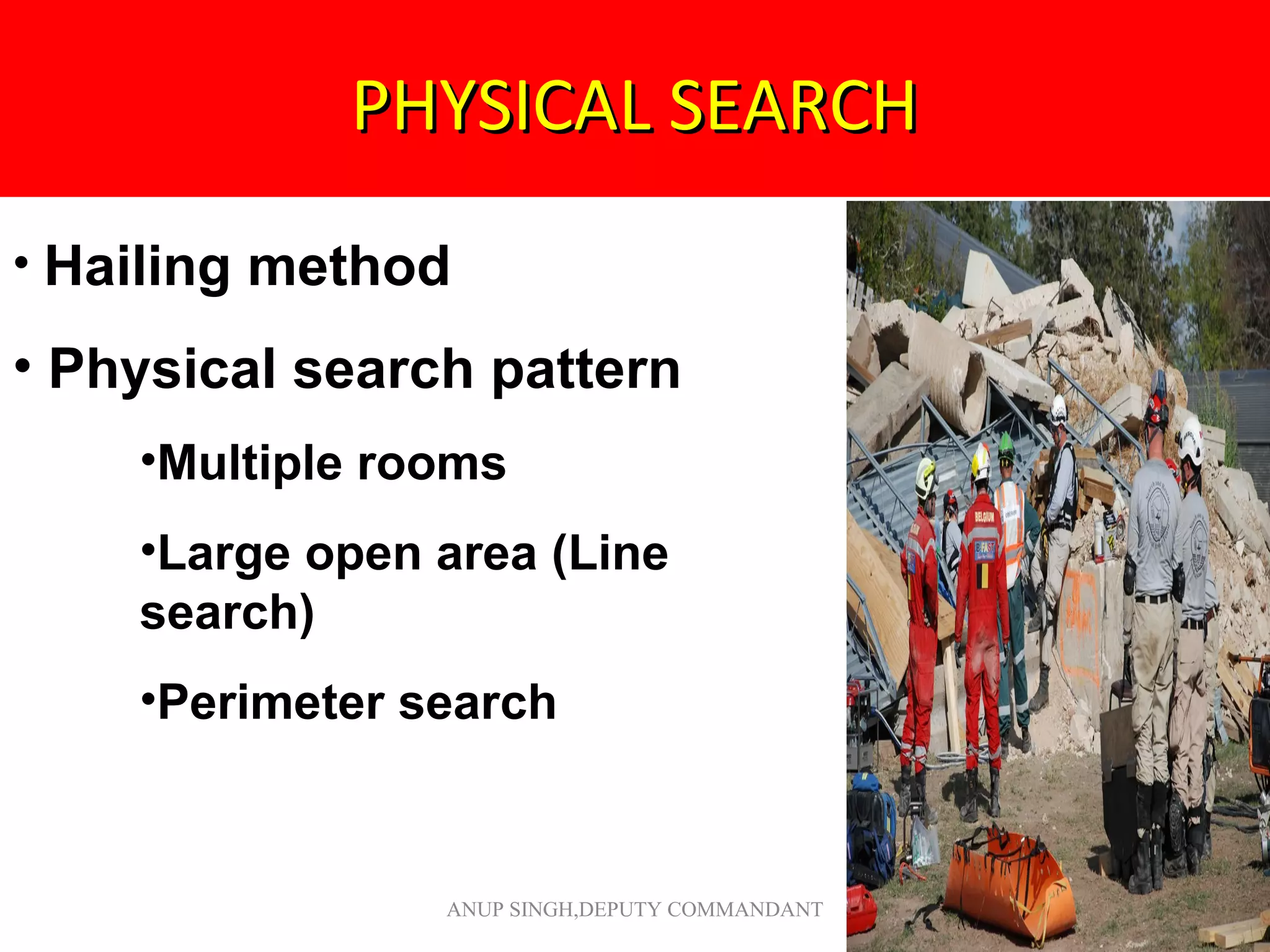 Techniques of search and rescue (2) | PPT