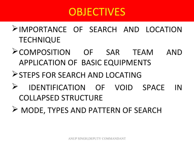 Techniques of search and rescue (2) | PPT