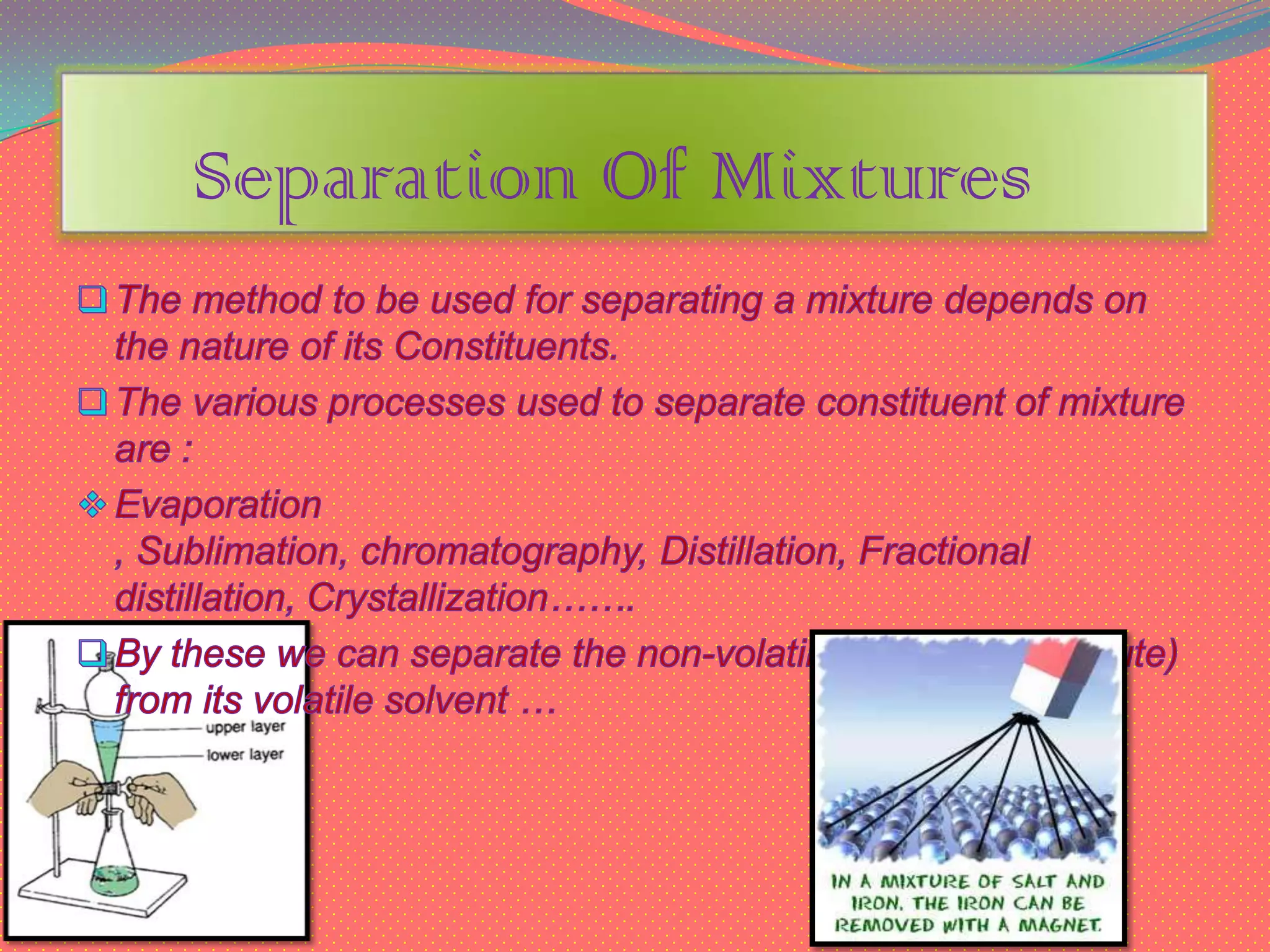 Techniques of separation, Class 9 | PPTX