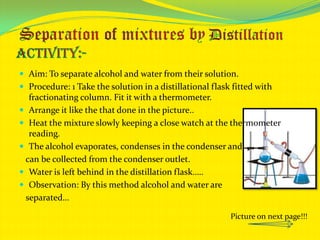 Techniques of separation, Class 9 | PPTX