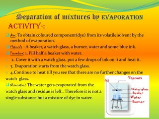 Techniques of separation, Class 9 | PPTX
