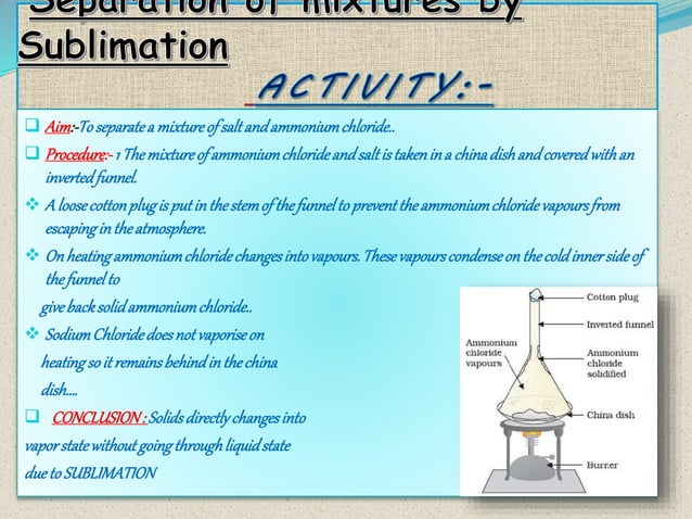 Techniques of separation PPT for class 9