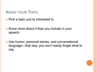 Techniques of Speech | PPTX