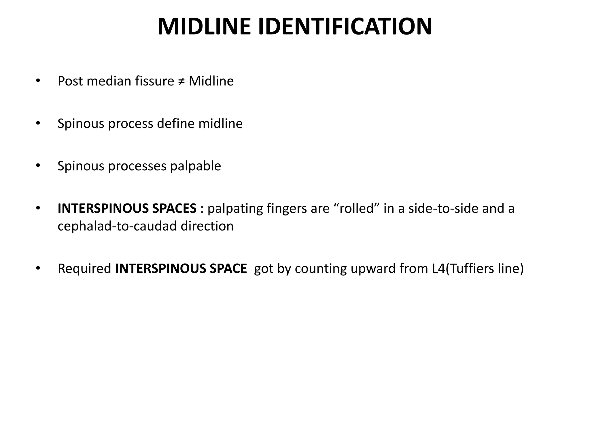 Techniques of spinal anaesthesia | PPTX