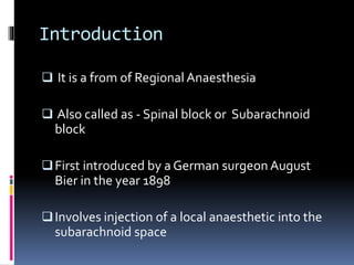 Techniques of the spinal anaesthesia.pptx