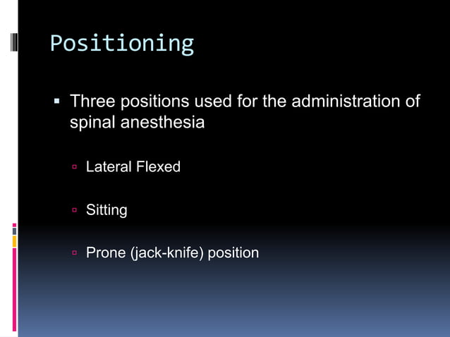Techniques of the spinal anaesthesia.pptx