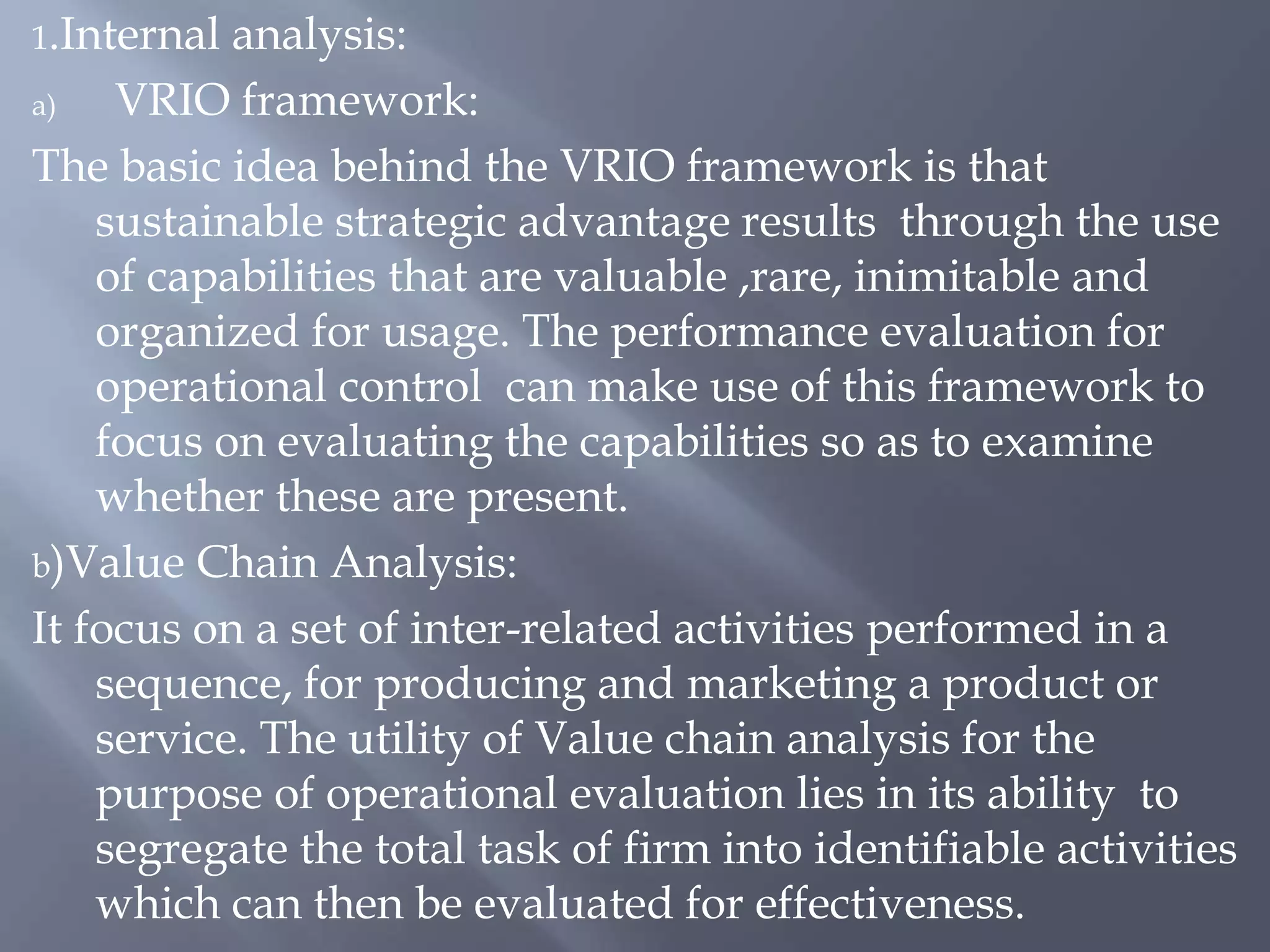 Techniques of strategic evaluation and control | PPTX