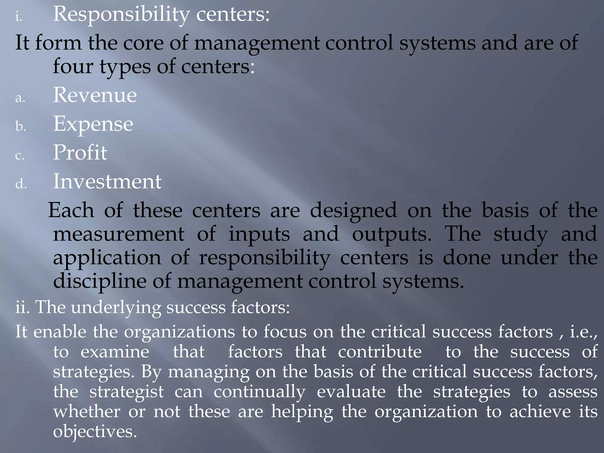 Techniques of strategic evaluation and control | PPTX