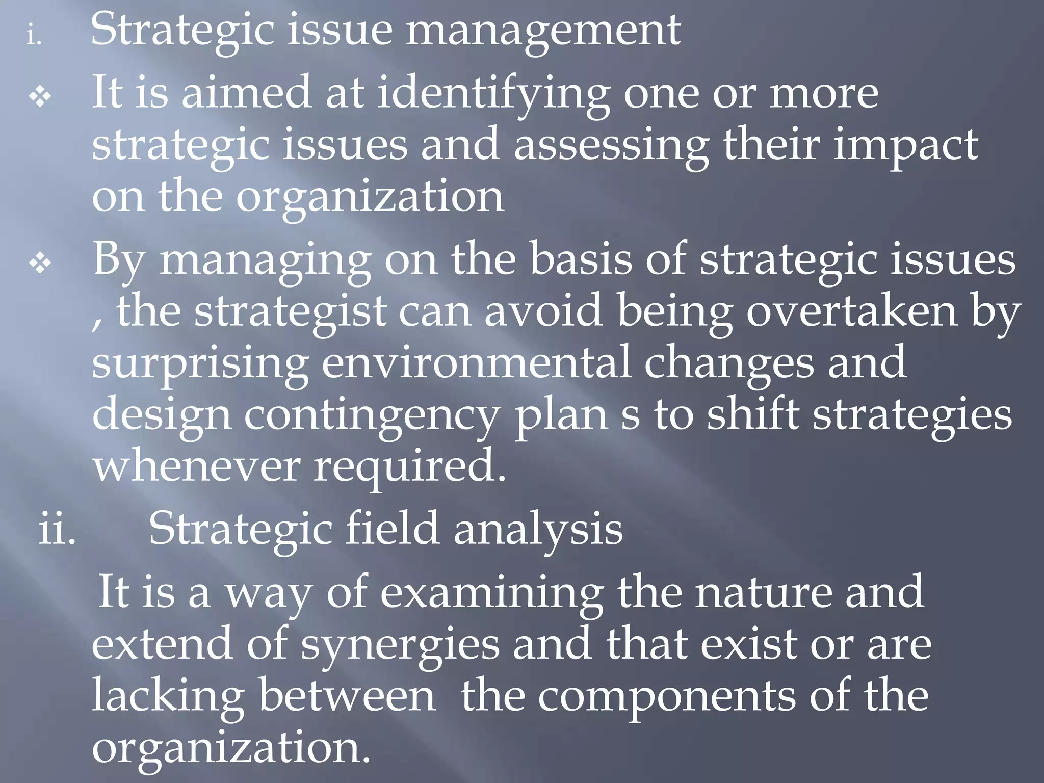 Techniques of strategic evaluation and control | PPTX
