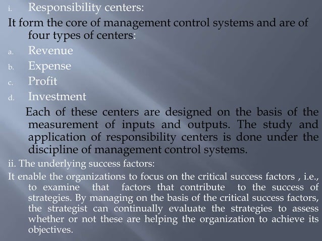 Techniques of strategic evaluation and control | PPTX | Business ...
