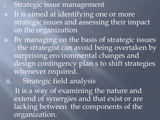 Techniques of strategic evaluation and control | PPTX