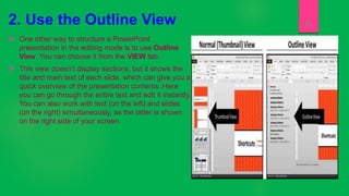 Techniques of structuring your presentation | PPT