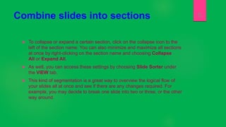 Techniques of structuring your presentation | PPT