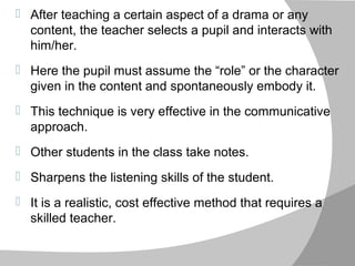 Techniques of teaching english 2015 | PPT
