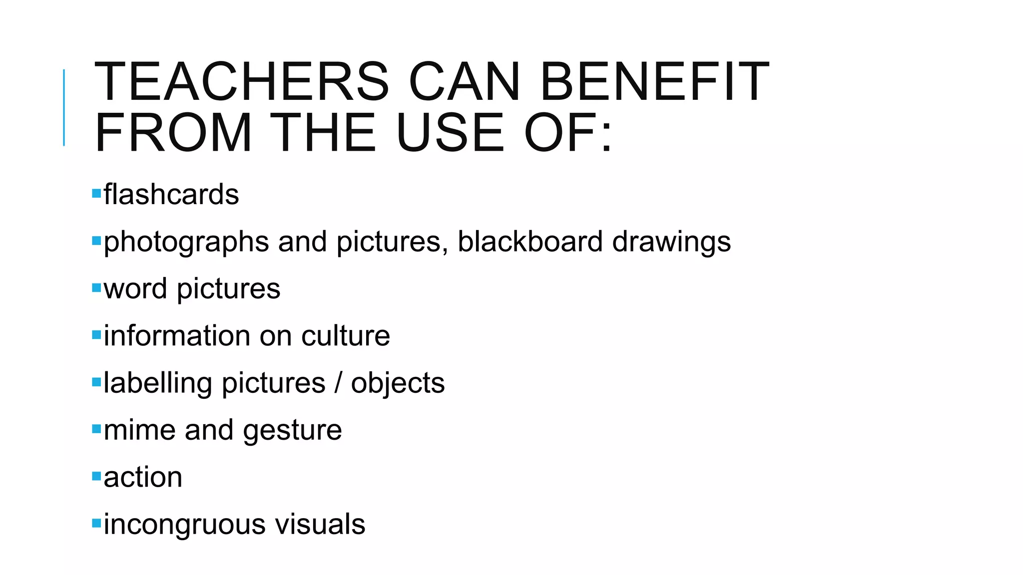 Techniques of teaching vocabulary (visual) | PPTX