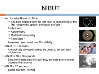 Techniques of tear film evaluation by Raju Kaiti | PPT