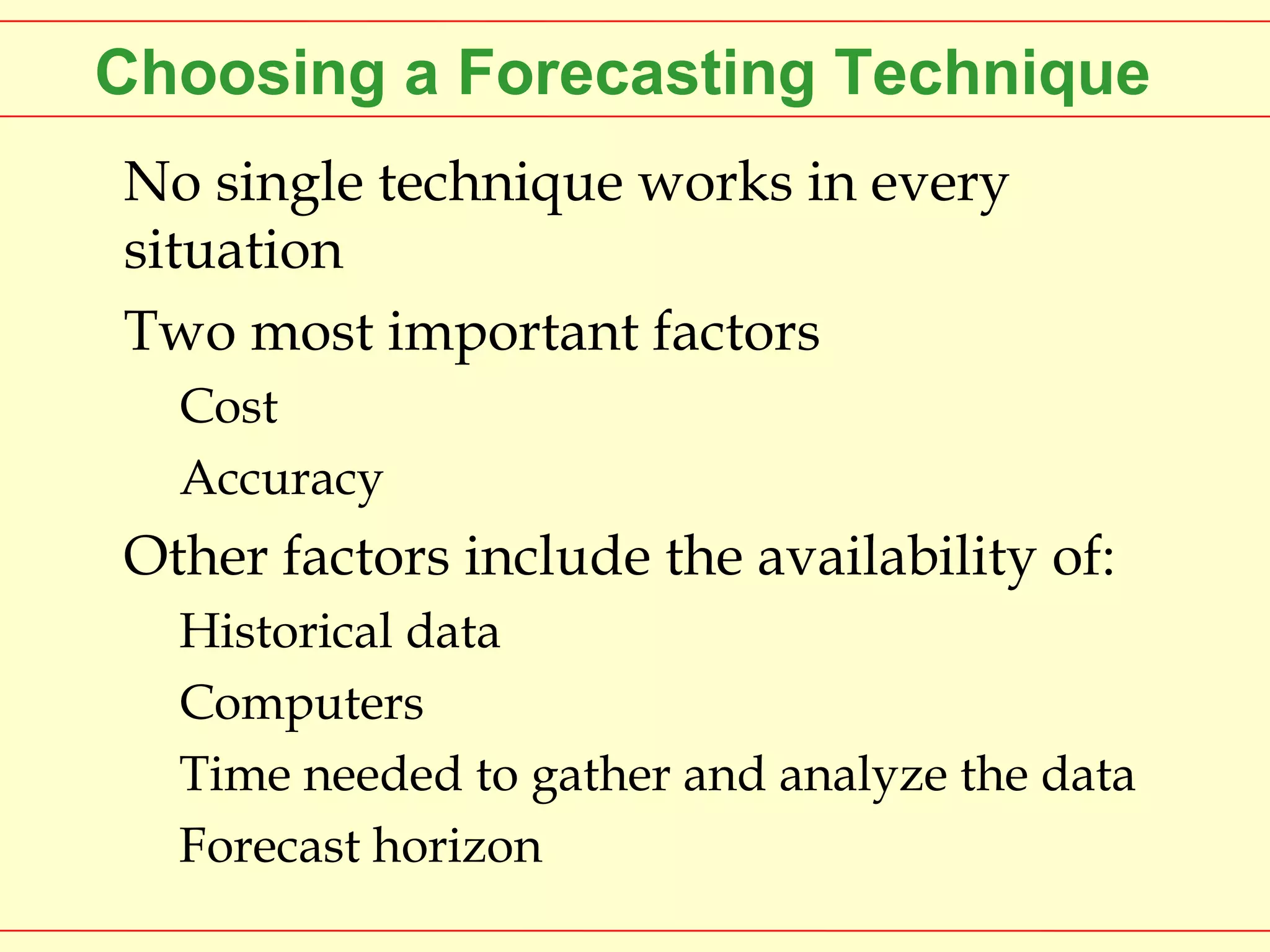 Methods or Techniques of Technology Forecasting | PPT