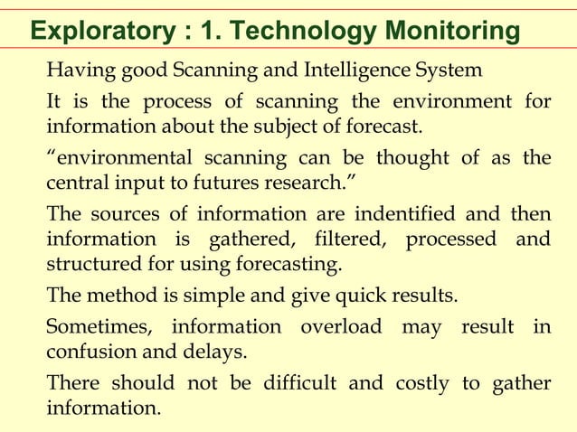 Methods or Techniques of Technology Forecasting | PPT
