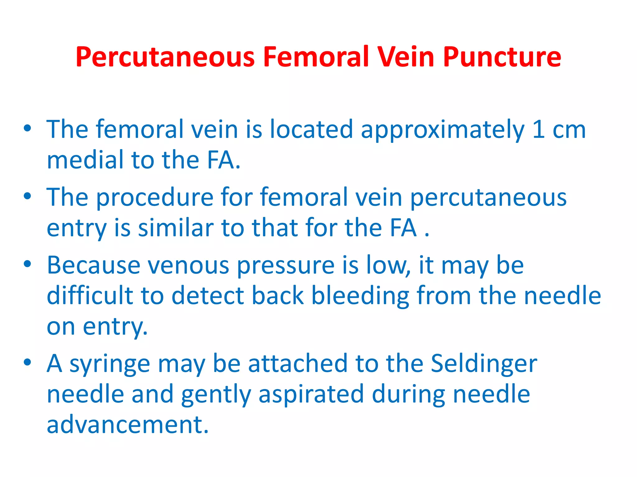 techniques of vascular access.ppsx