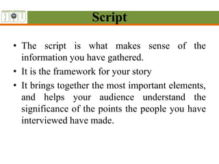 Techniques of writing of script for radio and tv | PPT